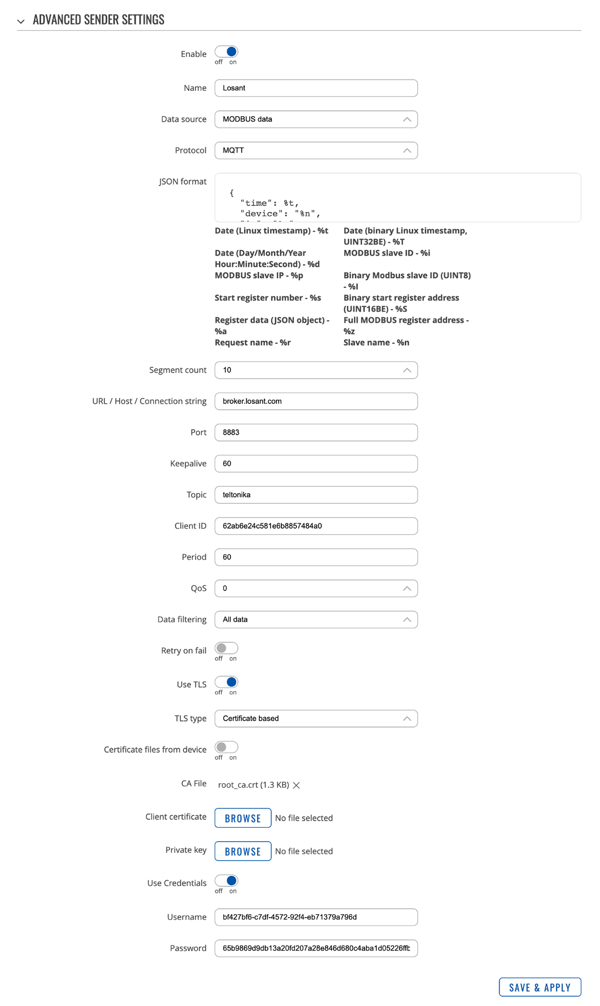 Remote Monitoring Modbus Equipment Over Cellular Using Teltonika and Losant - Part 2